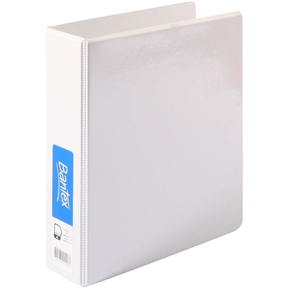 Files - BANTEX A5 2D 38MM INSERT WHITE - Office Mart