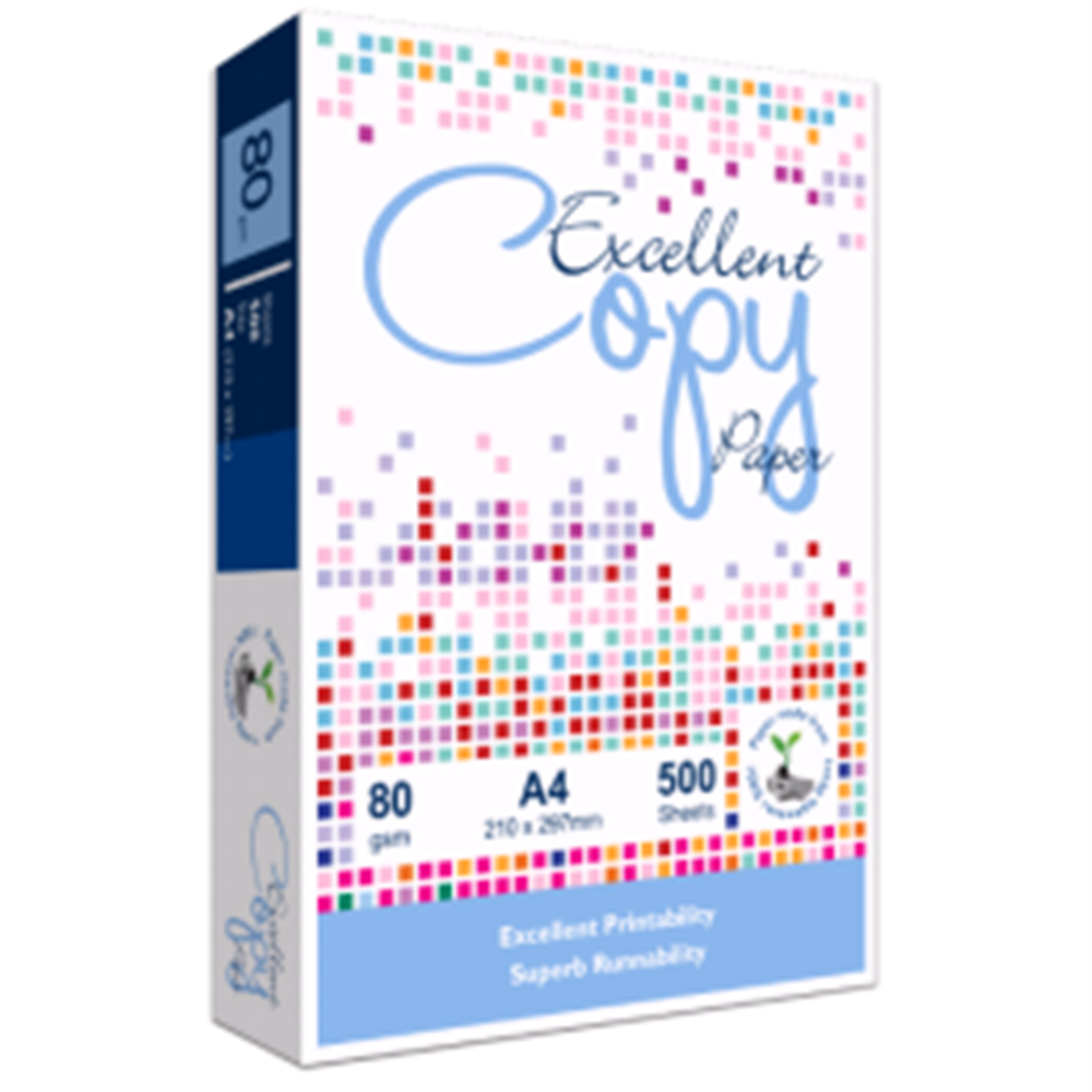 Paper - EXCELLENT A4 80GSM COPY PAPER (BOX OF 5X REAMS) - Office Mart