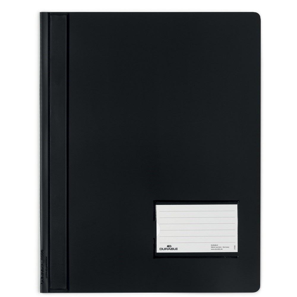 Files - DURABLE FLAT FILE A4 Extra Wide Premium Black Translucent ...