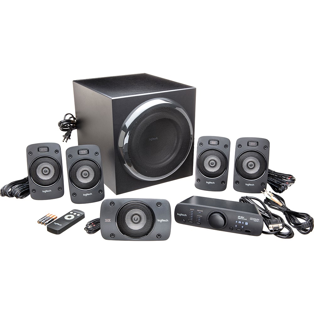 Computer Accessories - Logitech Z906 Surround Sound 5.1 Speaker System Black - Office Mart
