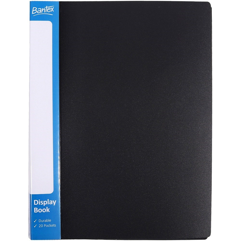 Filing & Storage - Bantex Insert Spine Display Book A4 20 Fixed Pockets ...