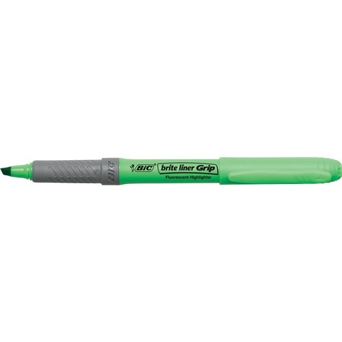 Markers & Highlighters - BIC Briteliner Highlighter Chisel Green Pack ...