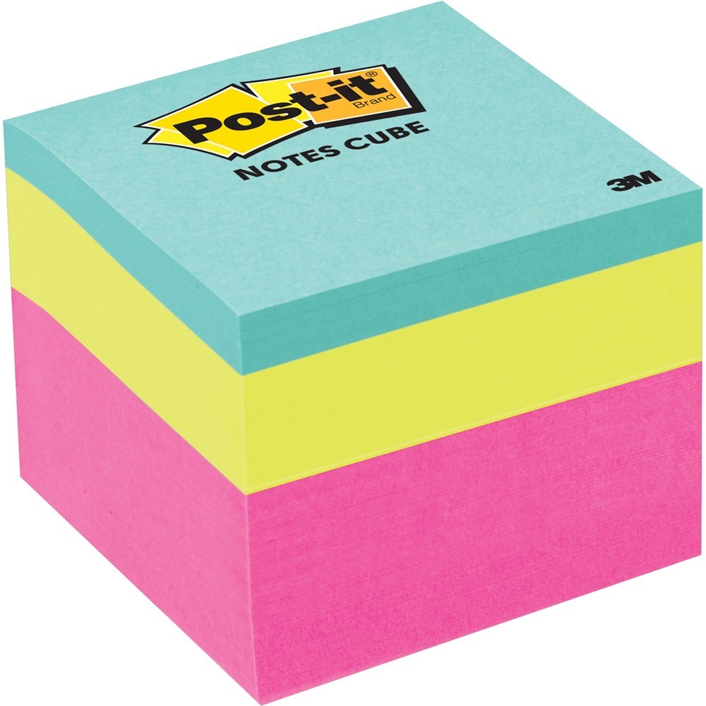 Notes & Flags - 3M POST IT NOTE MINI CUBE 2051-MC BRIGHT / PASTEL ...