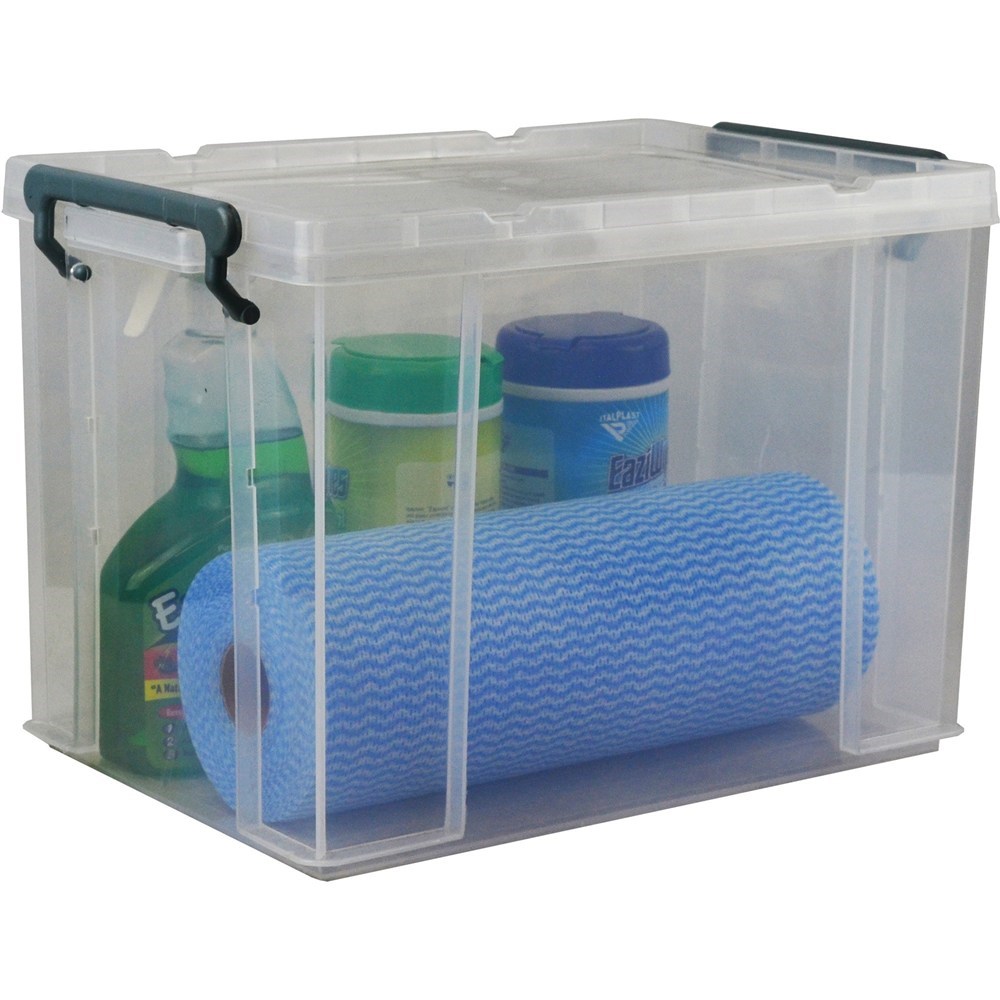 Filing & Storage - ITALPLAST 5L STACKA STORAGE Box With Lid 5L, Clear ...