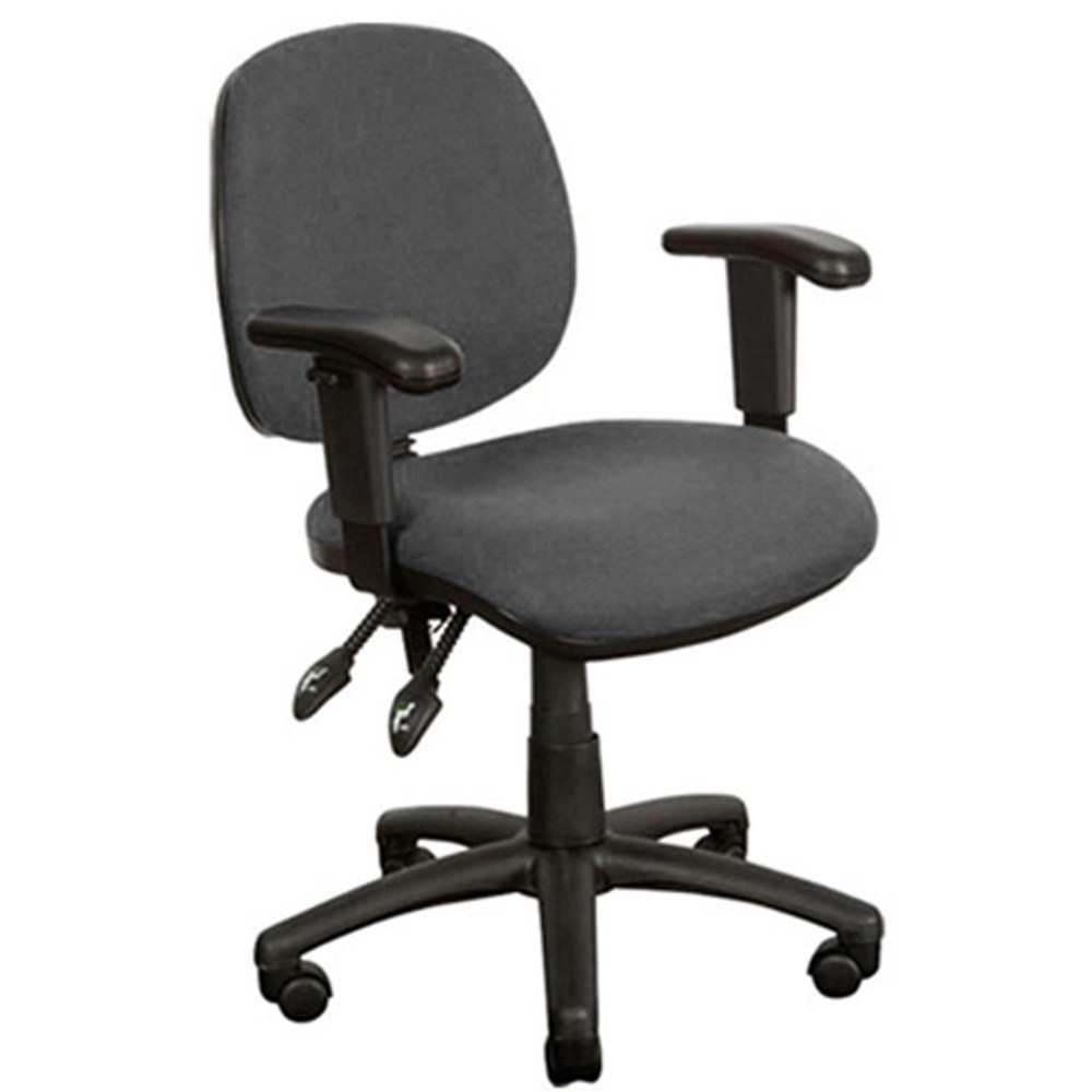 Chairs & Accessories - CRESCENT TASK CHAIR WITH ARMS Black Fabric ...
