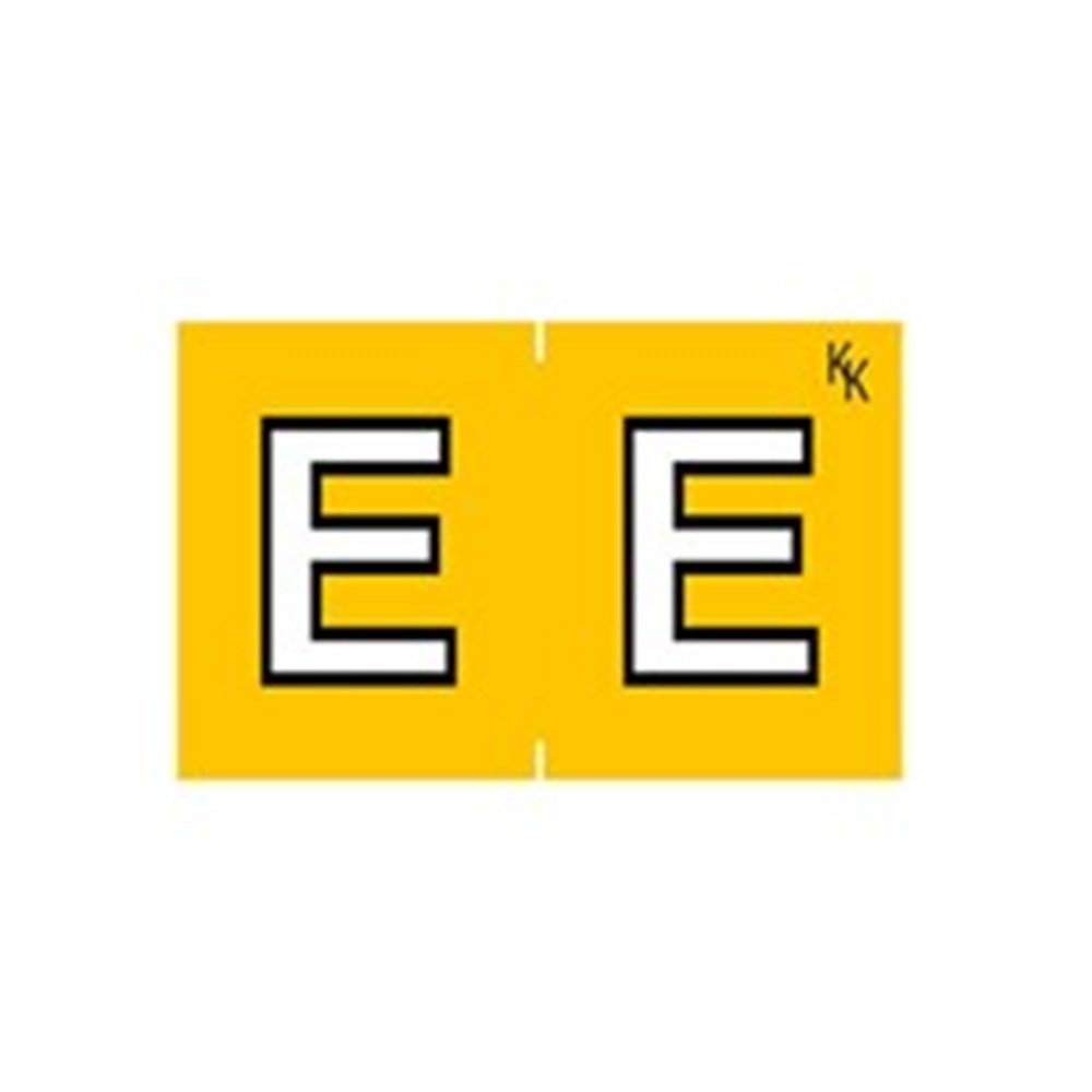 Filing & Storage - ALPHA SIDE TAB LABELS "E" 12MM 40 LABELS P/SHEET ...